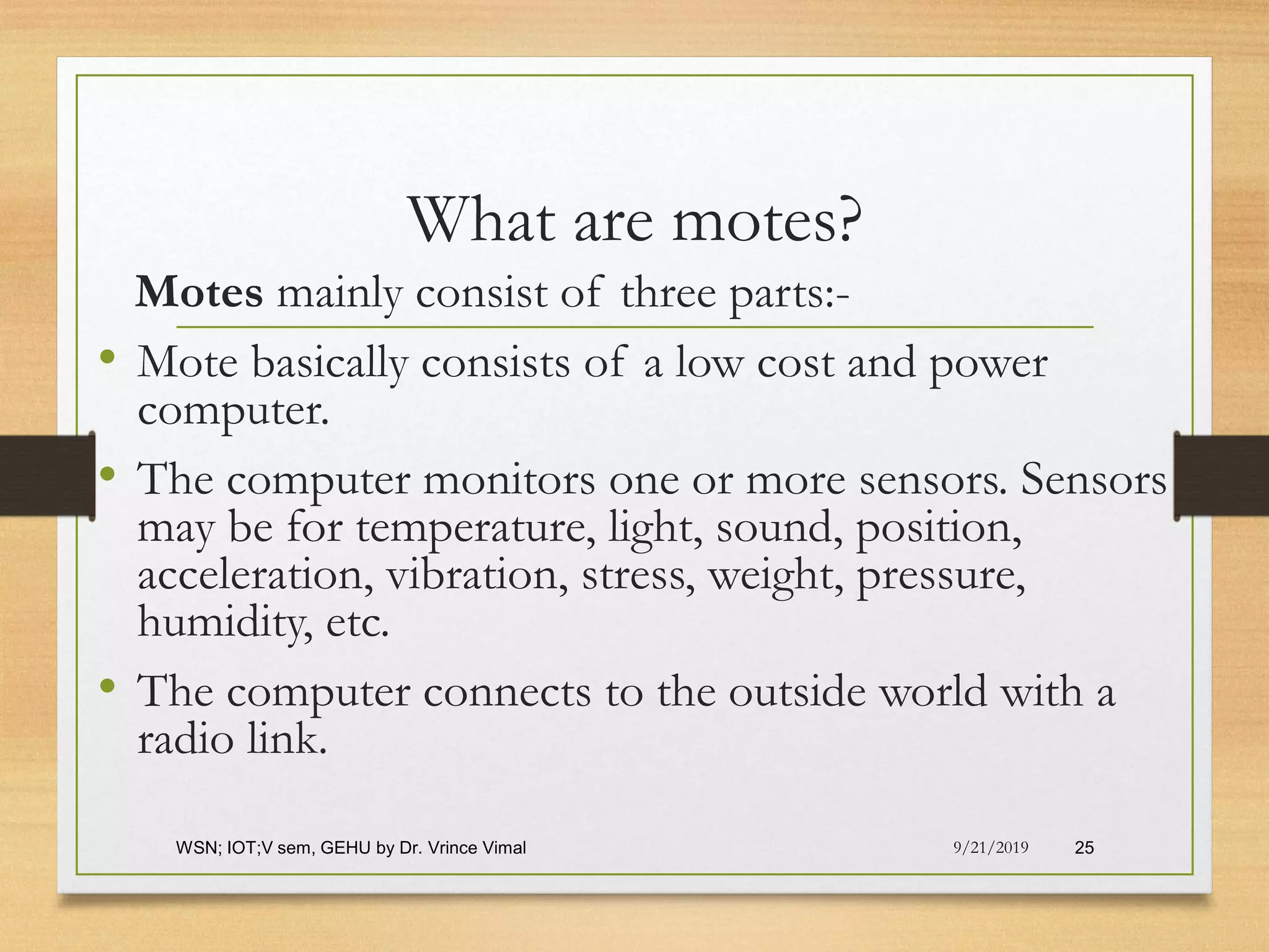 Intro to wireless sensor network | PDF