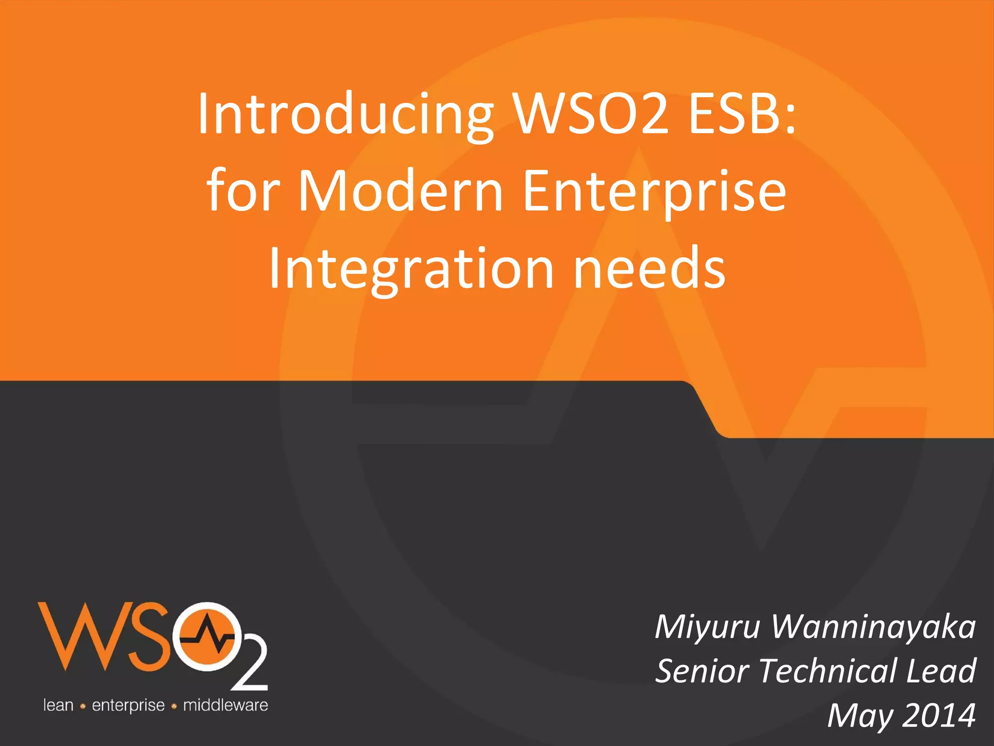 Introduction To Wso2 Esb Ppt