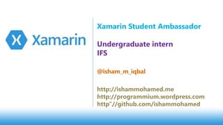 Introduction to Xamarin Development | PPT