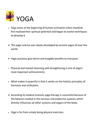 Intro to Yoga | DOC