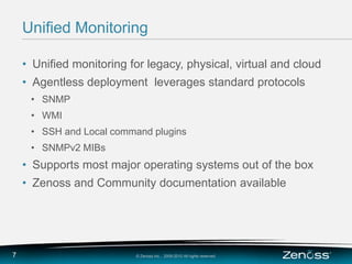 Intro to Zenoss by Andrew Kirch | PPTX | Operating Systems | Computer Software and Applications