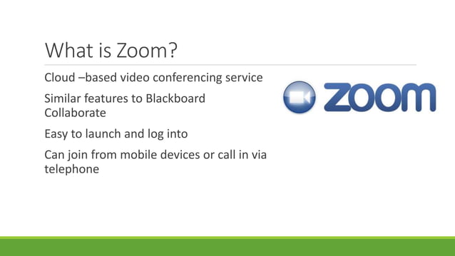 Intro to zoom | PPTX