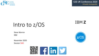 Introduction to z/OS | PDF