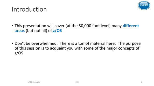 Introduction to z/OS | PDF