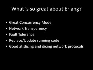 Introucing Erlang | PPT