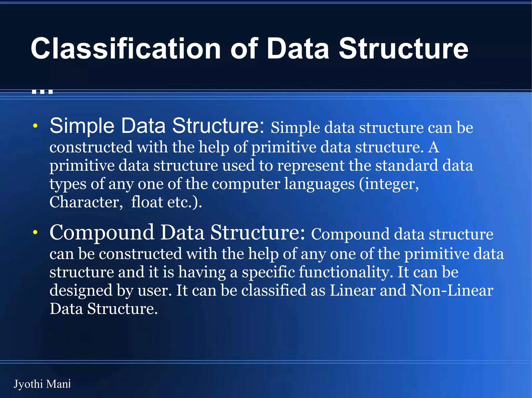 Data structure | PPTX