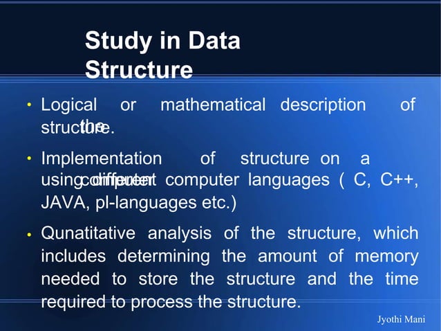 Data structure | PPT