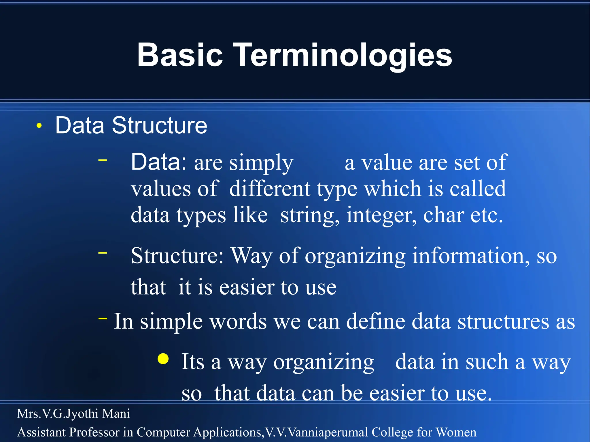 Basic terminology and concepts will be defined | PPTX | Databases | Computer Software and ...
