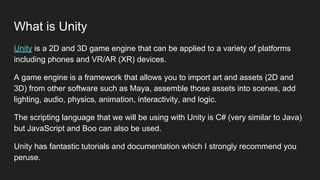 An Introduction to the Unity GamingEngine | PDF