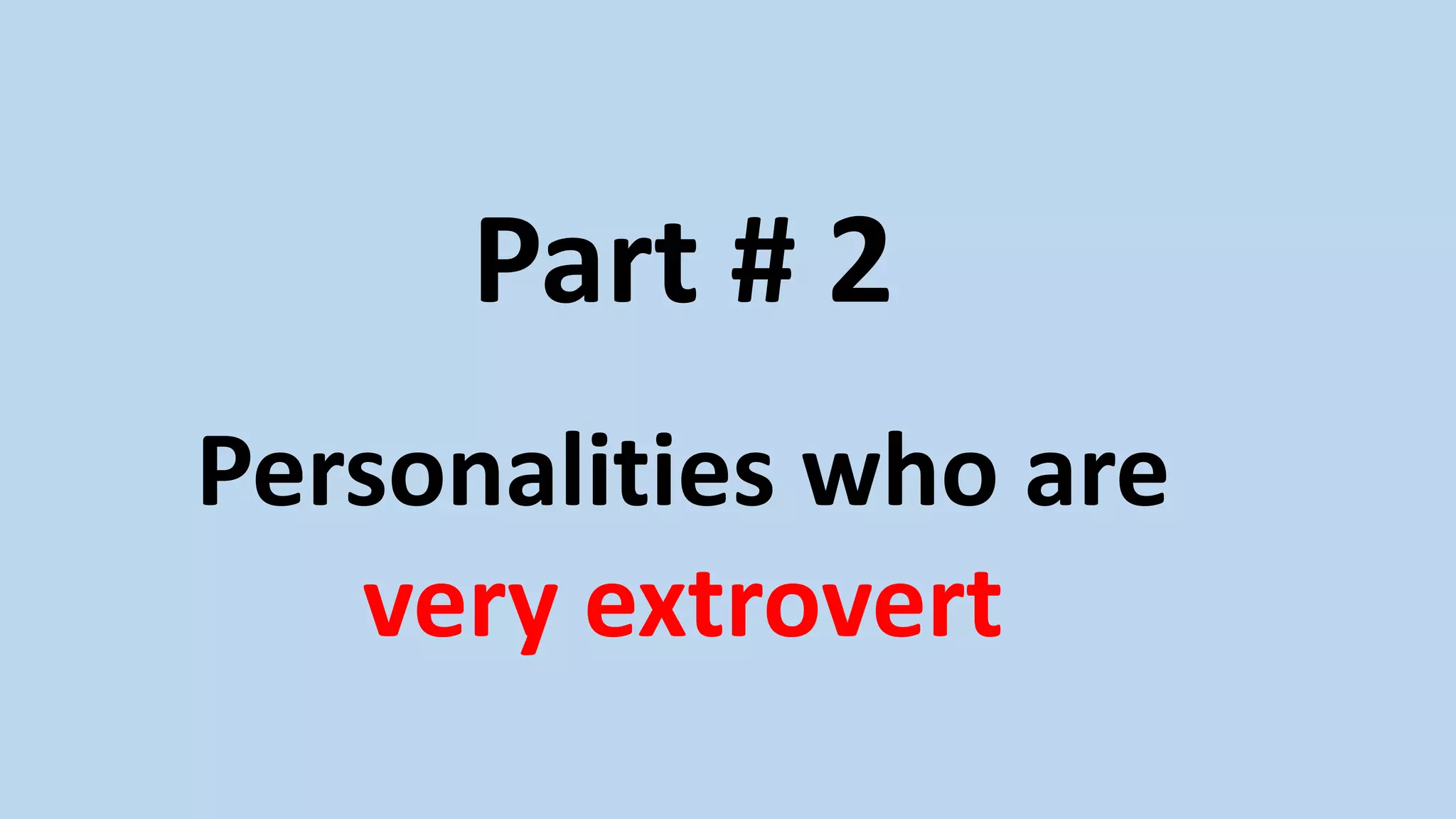 Introvert and extrovert | PDF
