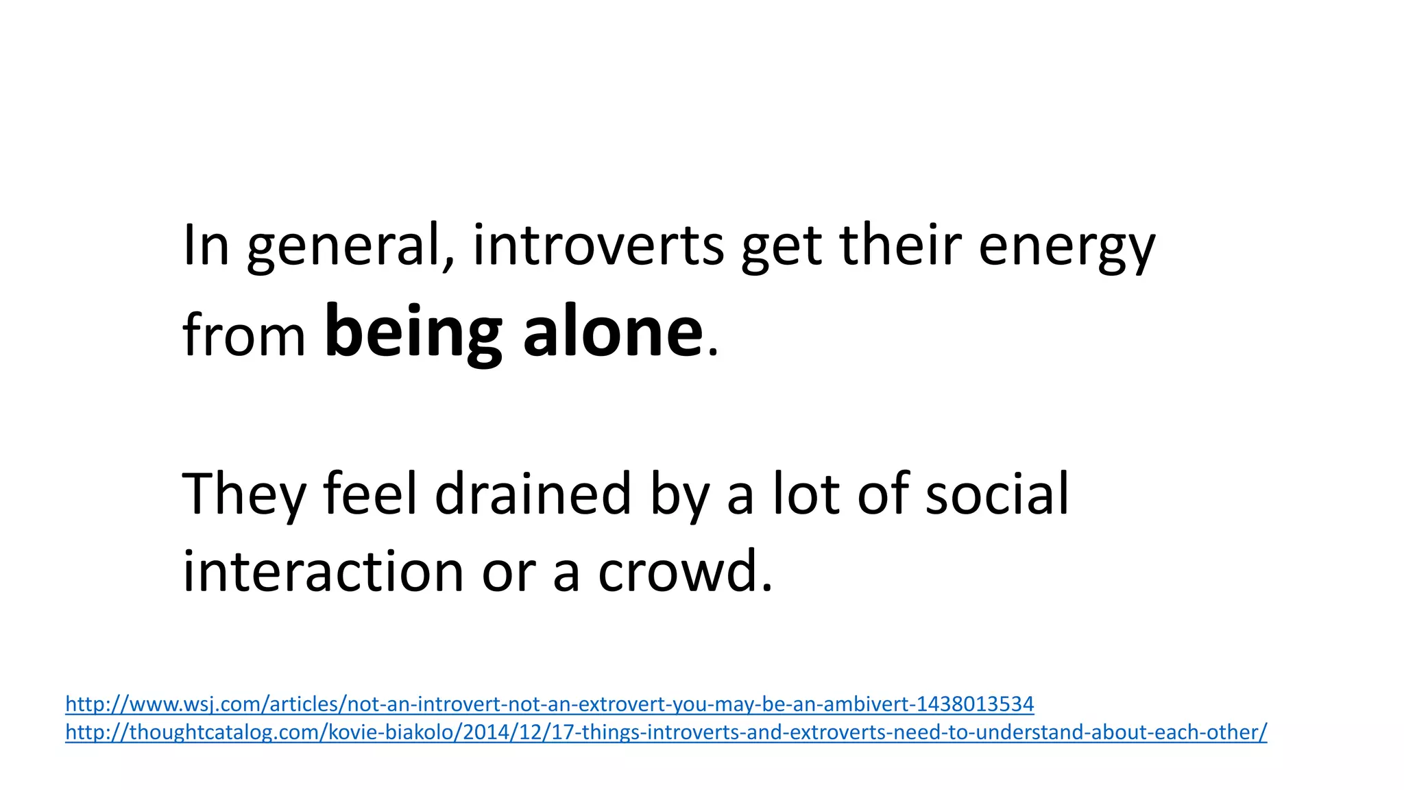 Introvert and extrovert | PDF