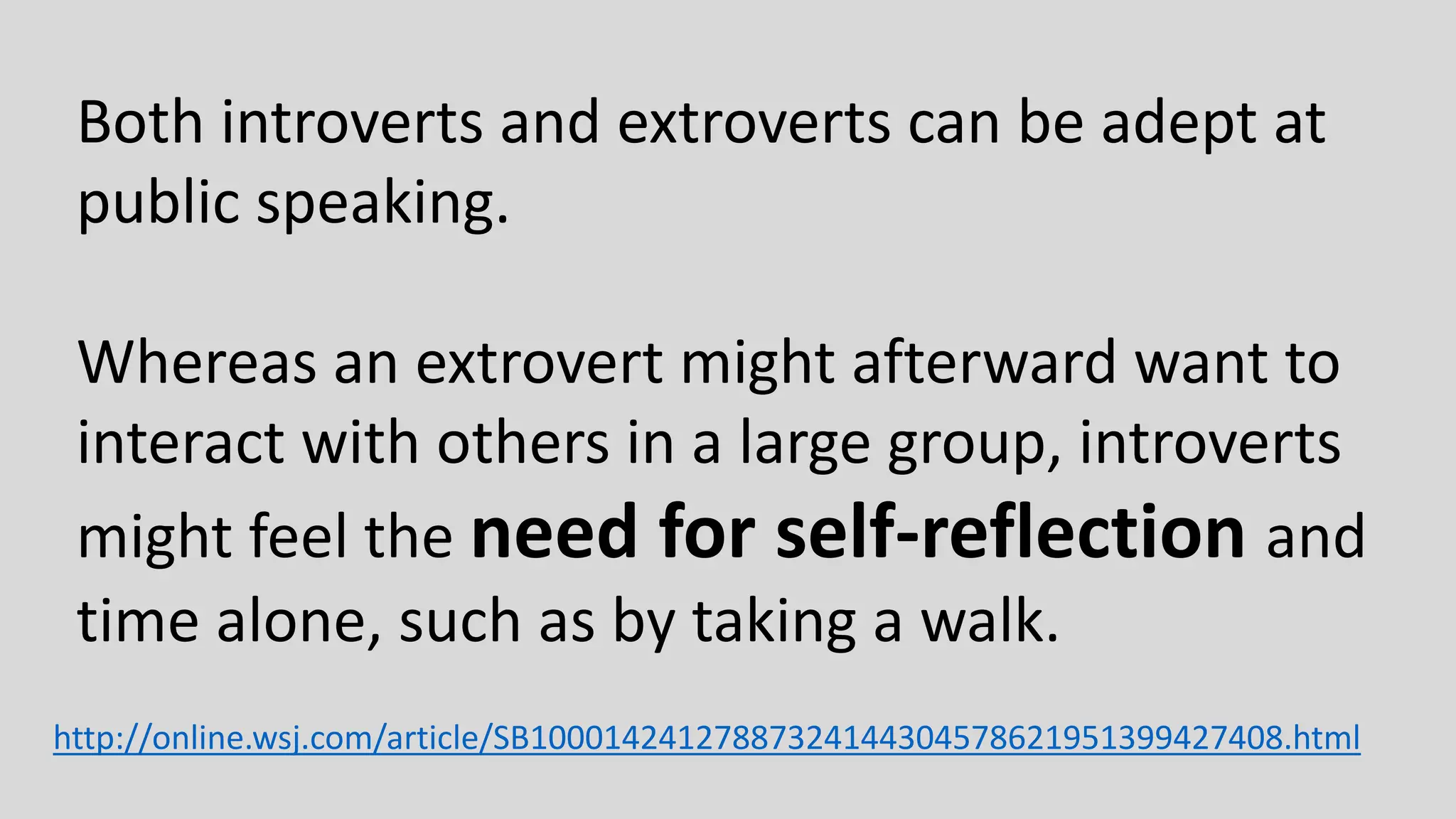 Introvert and extrovert | PDF