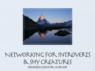 Introvert Networking Adds to Organizations | PDF