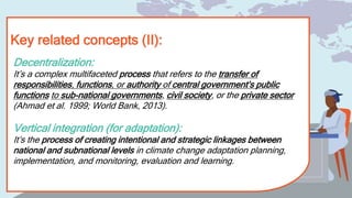 Vertical Integration in the National Adaptation Plan process | PPT