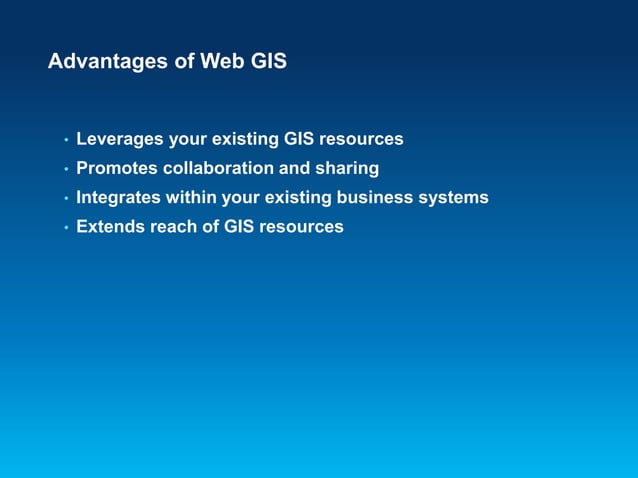 Introduction to WebGIS- Esri norsk BK 2014 | PPT