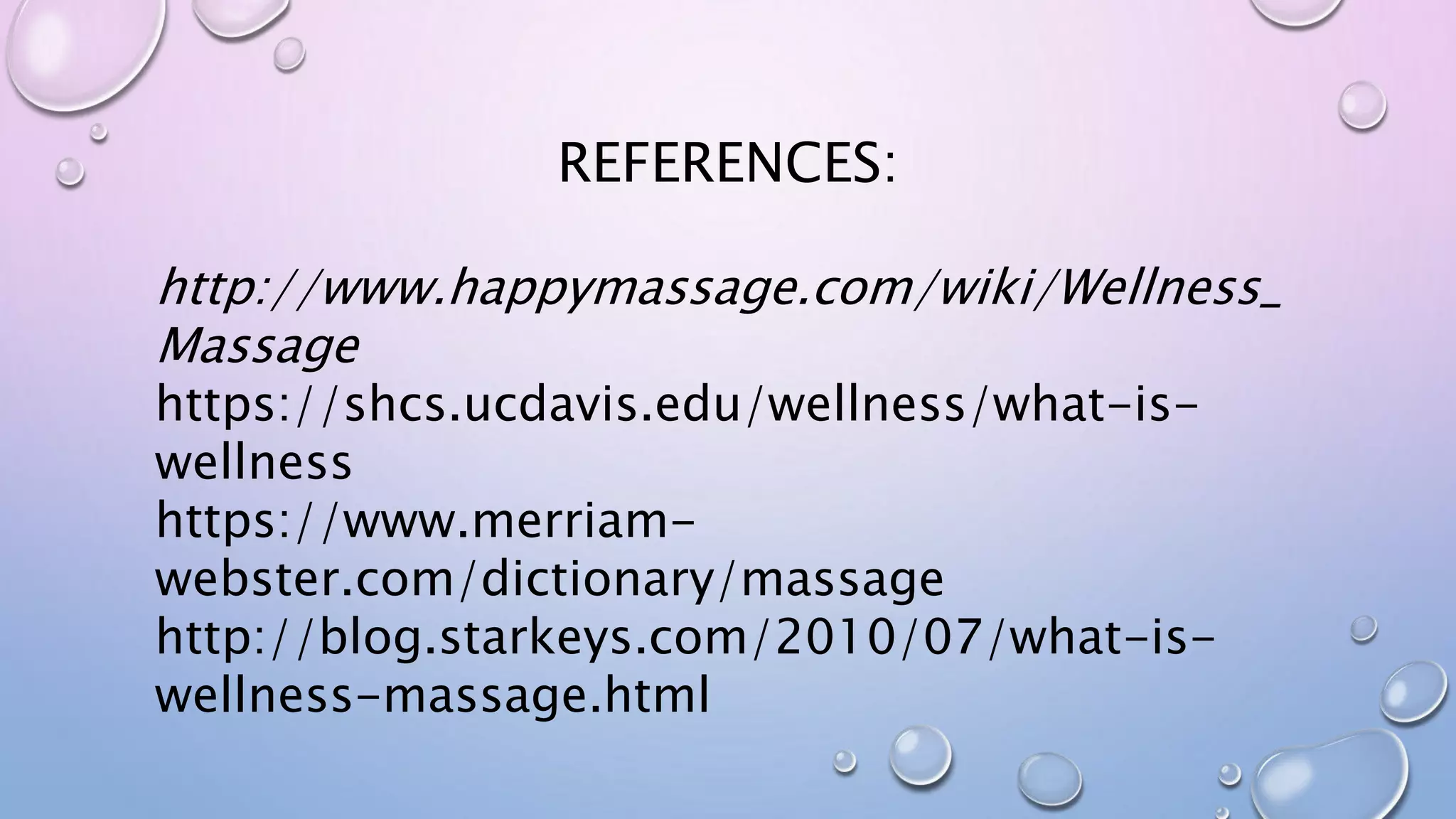 Intro Wellness Massage | PPTX
