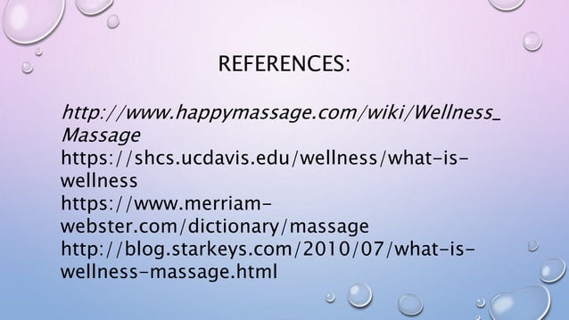 Intro Wellness Massage | PPTX