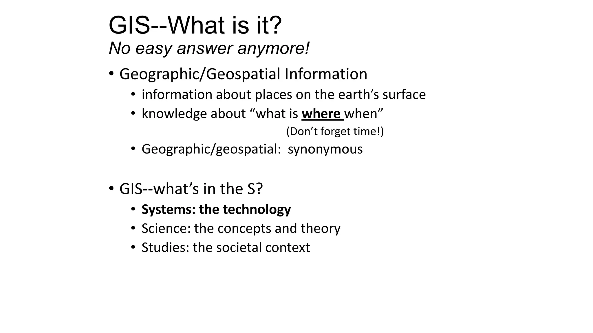 Intro & what is gis | PPTX