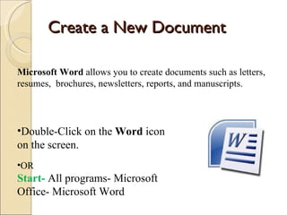 Intro to Microsoft Word | PPT