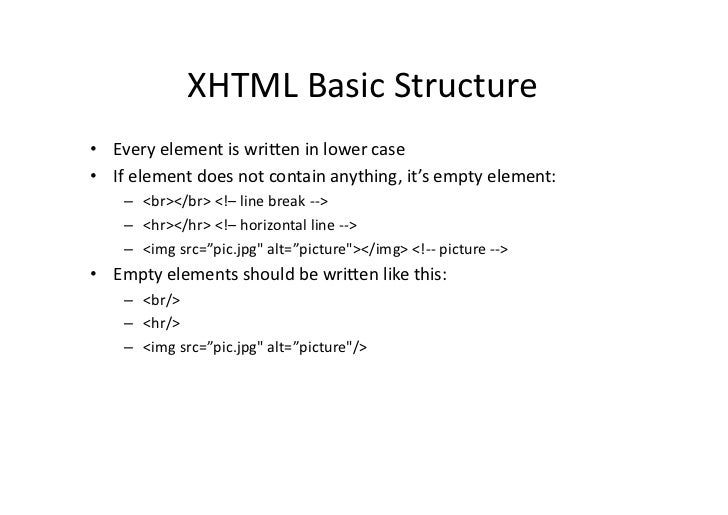Introduction to XML, XHTML and CSS Introduction to XML, XHTML and CSS