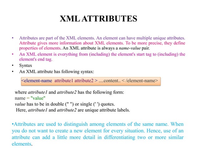 Intro xml | PPT