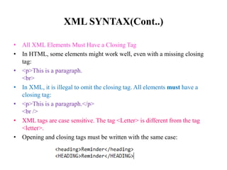 Intro xml | PPT