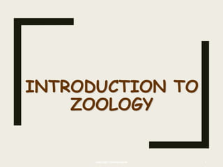 IntroZooNotes.ppt zoology ppt parasitology | PPT