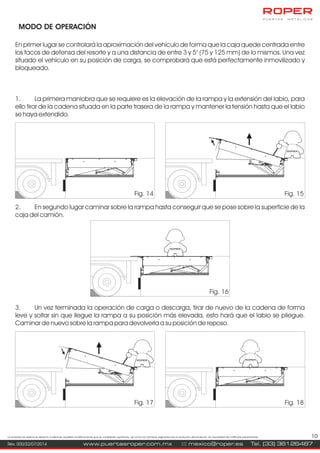 Intrucciones rampa-niveladora-mecanica 06-08-2014-a-mexico_baja | PDF