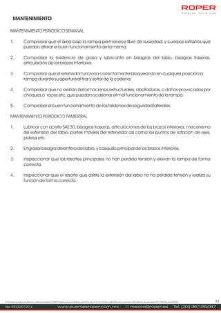 Intrucciones rampa-niveladora-mecanica 06-08-2014-a-mexico_baja | PDF