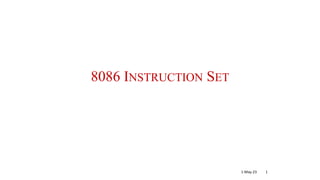Intruction Set & Assembler Directives of 8086.pdf