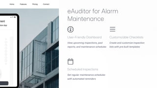Intruder Alarm Maintenance Checklist with eAuditor Audits & Inspections.pdf