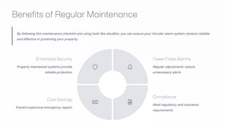 Intruder Alarm Maintenance Checklist with eAuditor Audits & Inspections.pdf