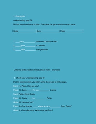 Intruducing a friend | PDF