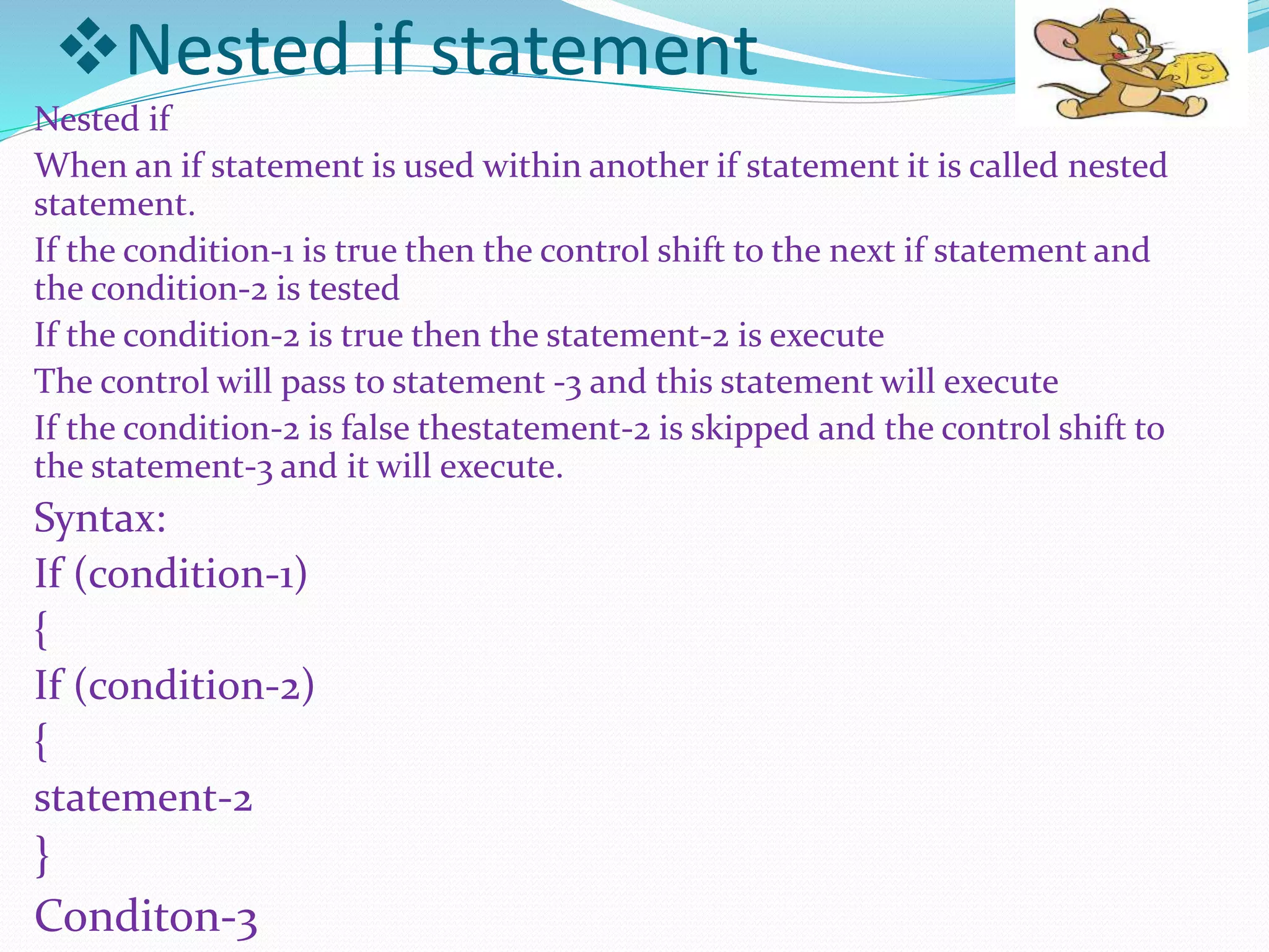 Intruduction Conditional Statement Ppt 5252