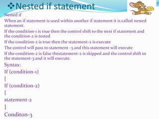 Intruduction conditional statement | PPT
