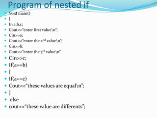 Intruduction conditional statement | PPT