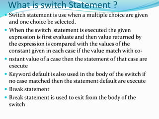 Intruduction conditional statement | PPT
