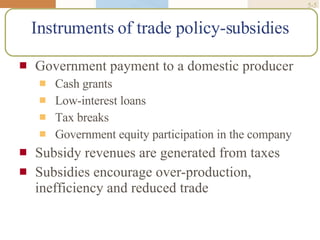 Instruments Of Trade Policy | PPT