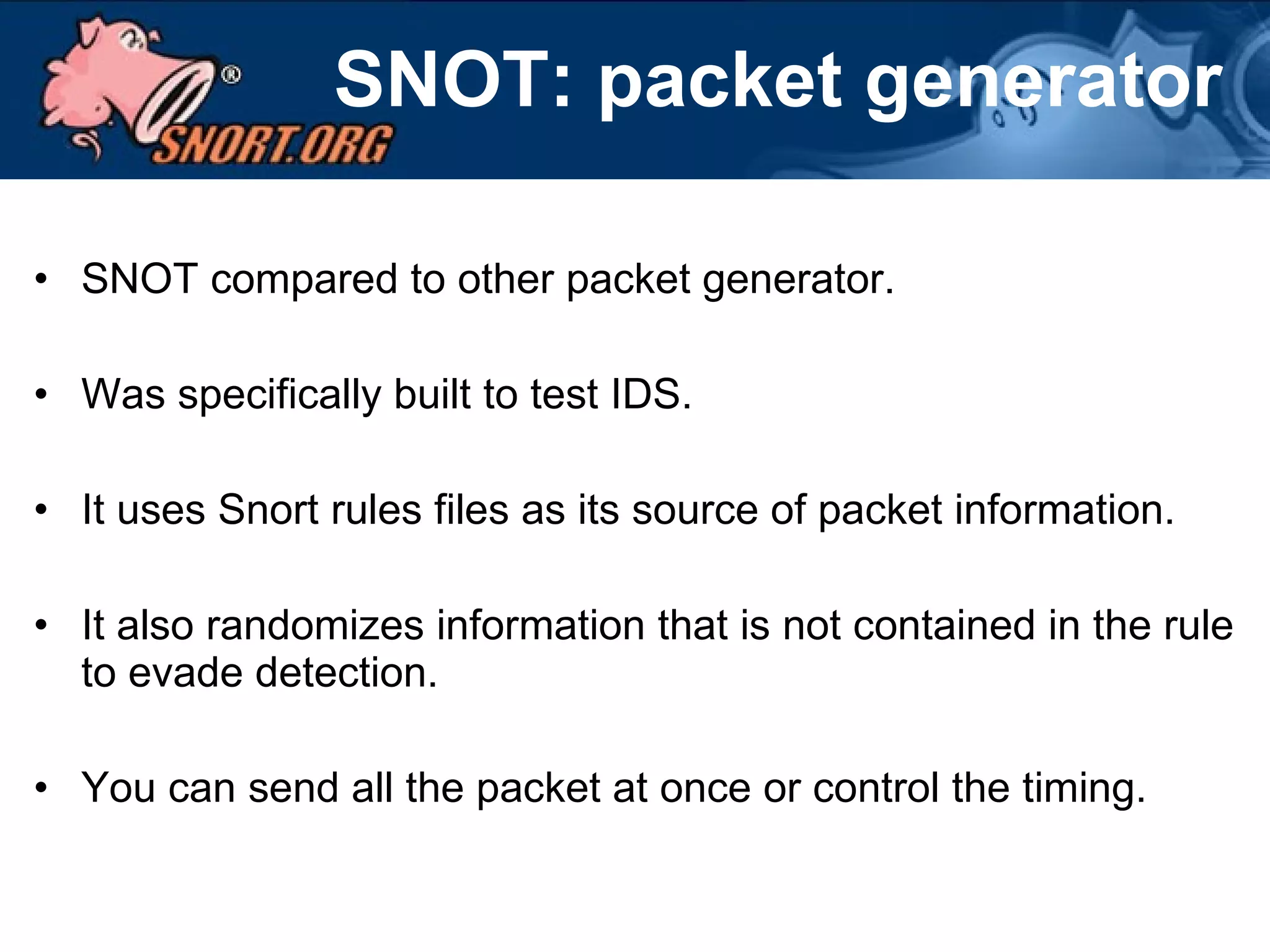 Intrusion Detection System using Snort | PPT