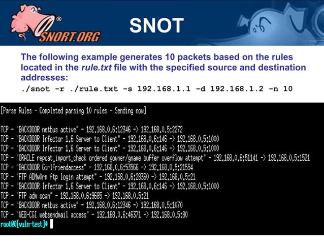 Intrusion Detection System using Snort | PPT