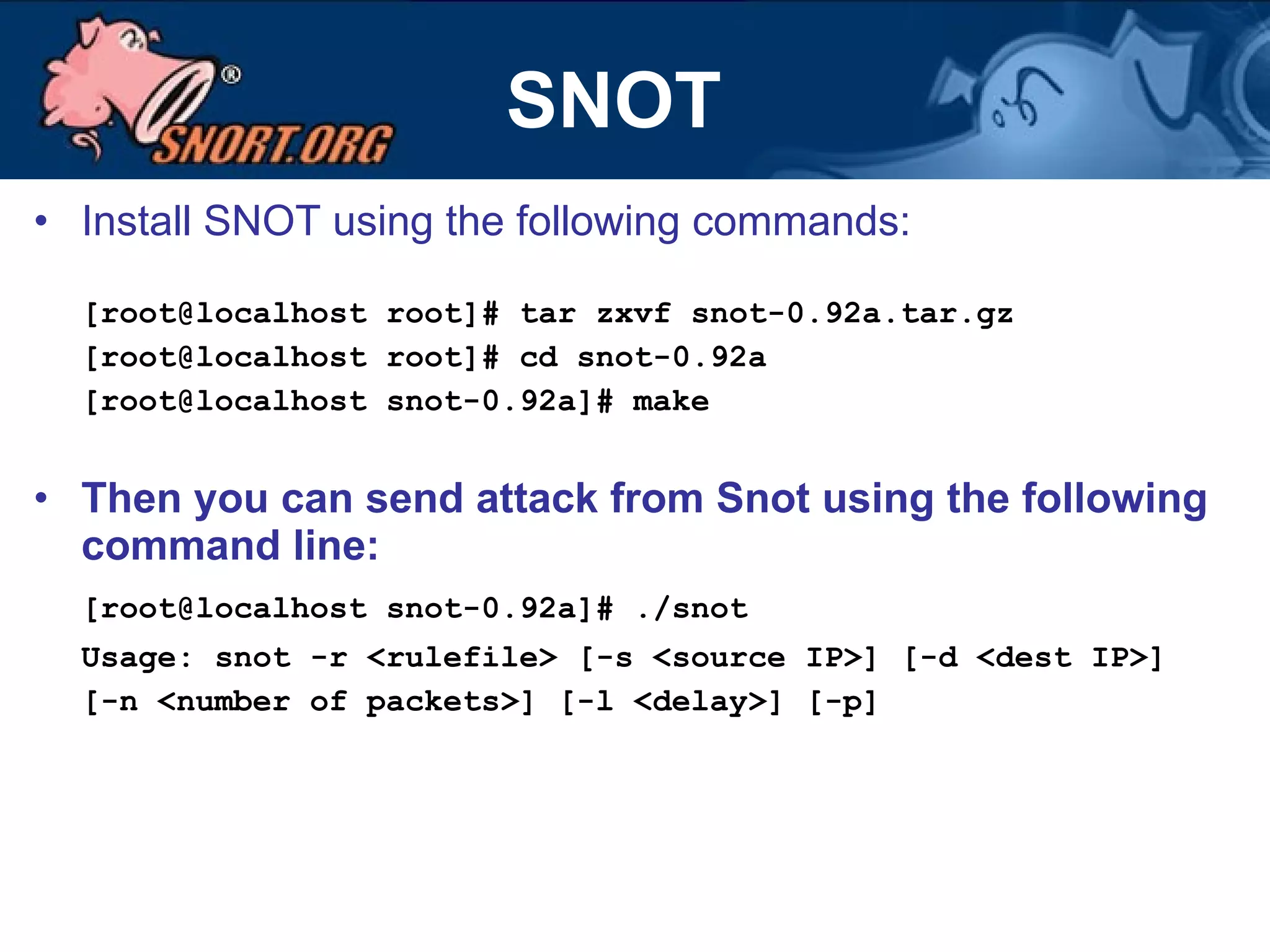 Intrusion Detection System using Snort | PPT