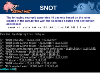 Intrusion Detection System using Snort | PPT | Programming Languages | Computing