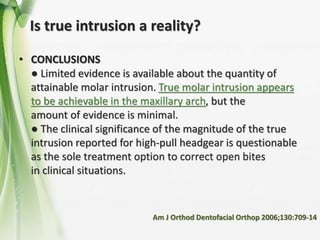 Intrusion and extrusion Invisalign | PPTX