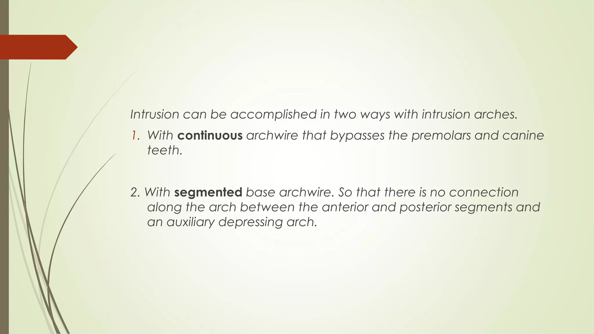 Intrusion arches | PPT