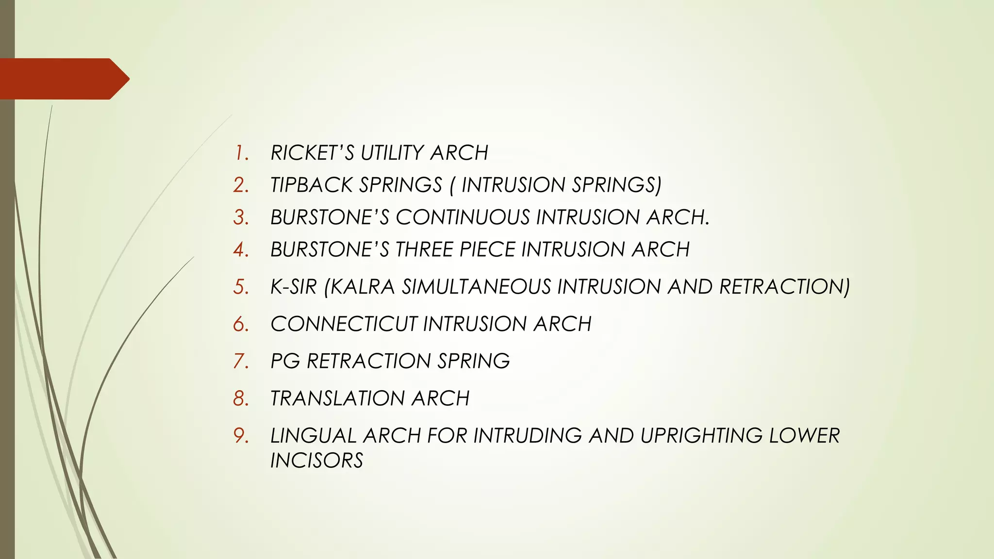 Intrusion arches | PPT