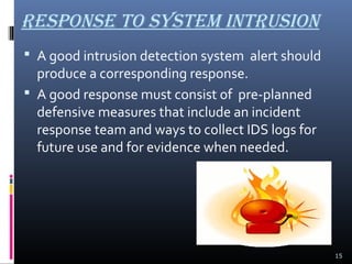 Intrusiond and detection | PPT | Operating Systems | Computer Software and Applications