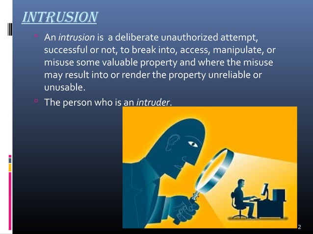 Intrusiond and detection | PPT | Operating Systems | Computer Software and Applications