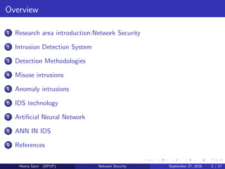 Intrusion dectection system | PPT