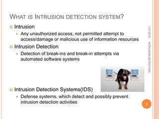 Intrusion detection | PPT