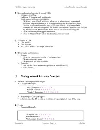 Intrusion detection | PDF